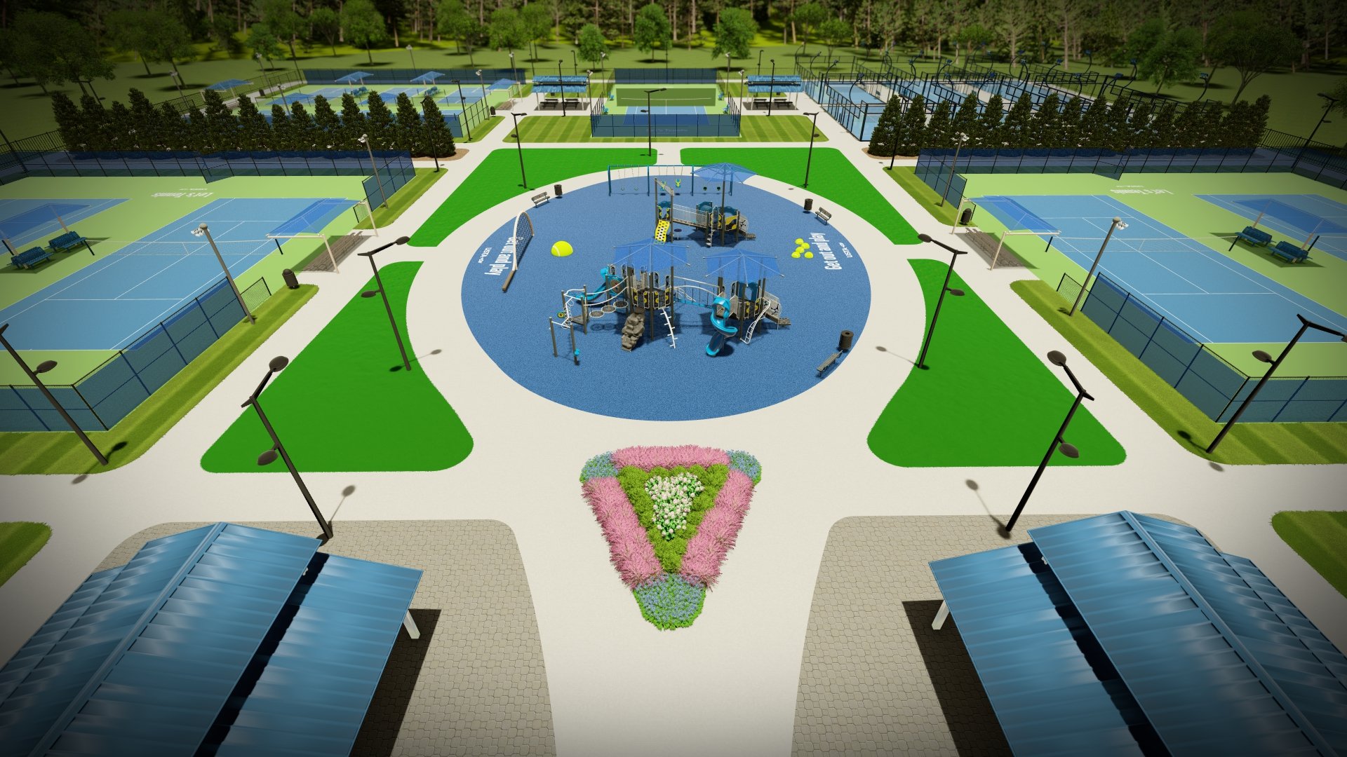 Creating Dynamic Community Hubs Through Tennis